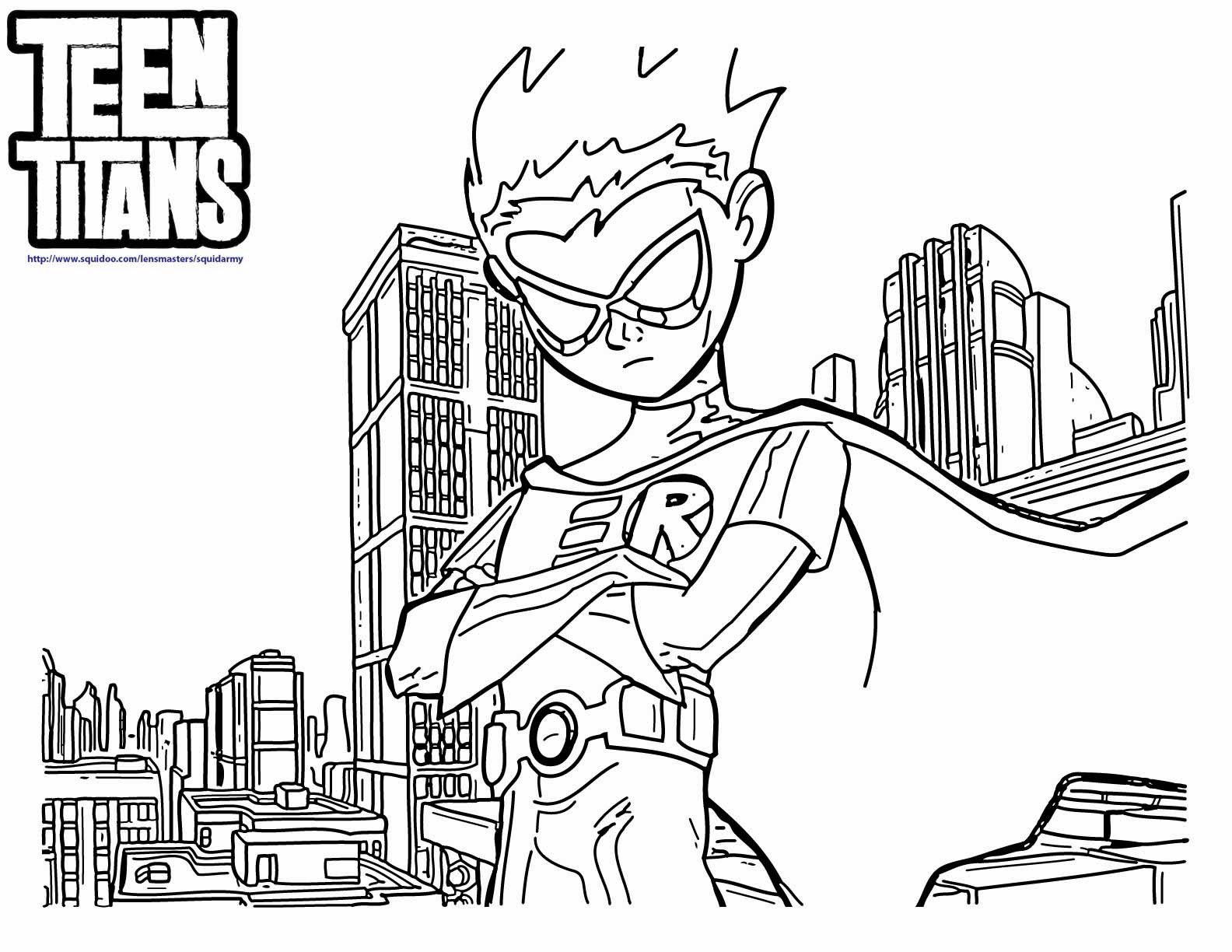 Desenhos Dos Jovens Titans Para Colorir E Imprimir Desenhos
