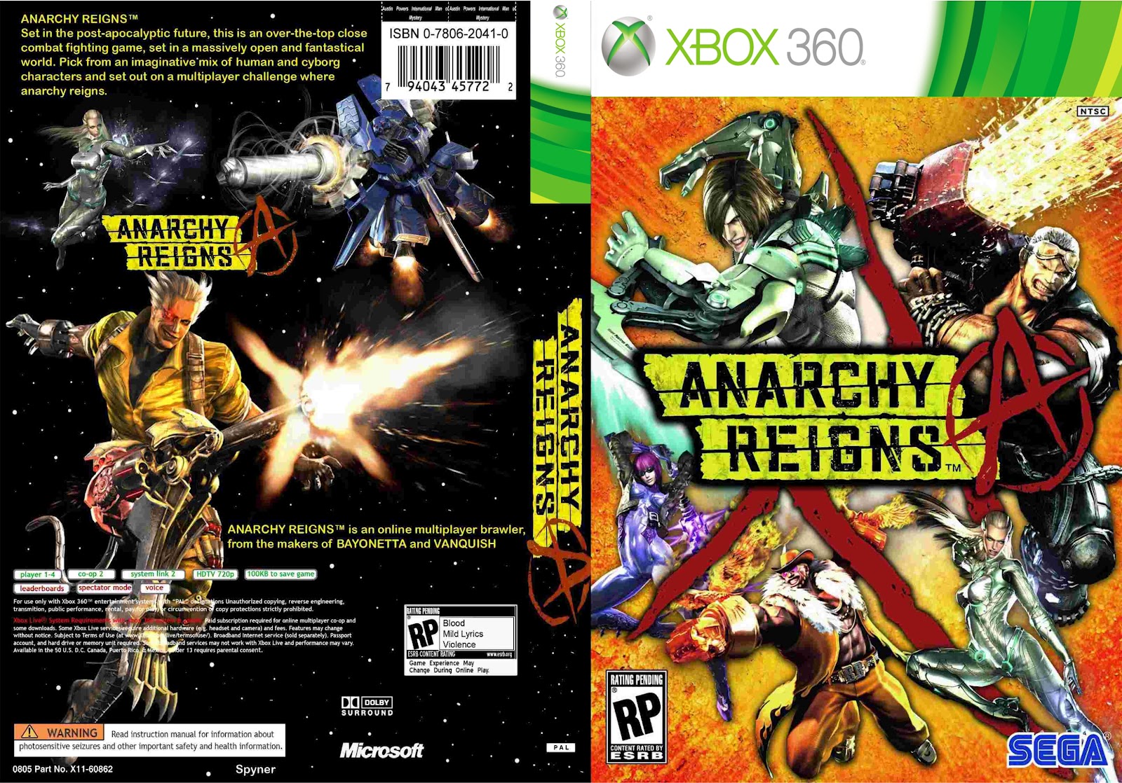 SAPO CAPAS GAMES: Anarchy Reigns