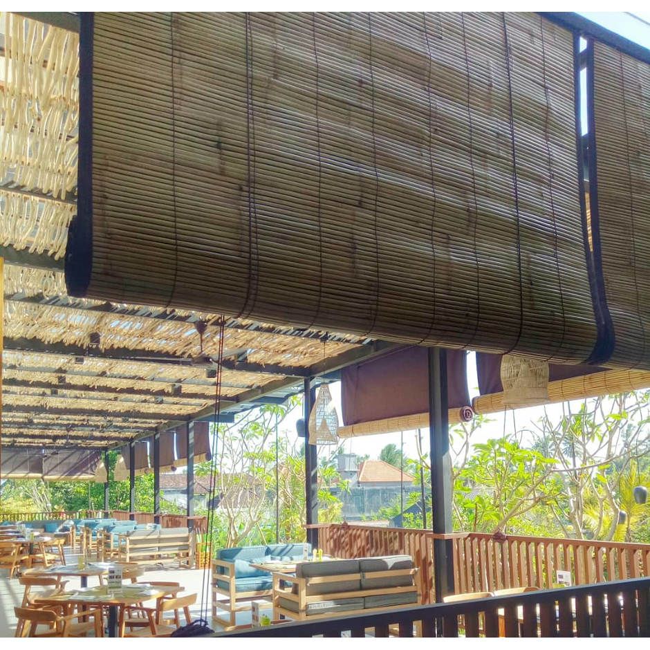 Krey Bambu Menciptakan Suasana Hunian Hangat ~ Sumber Rizki Canopy