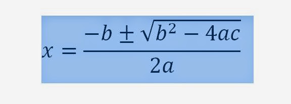 pseudo code for roots of quadratic equation