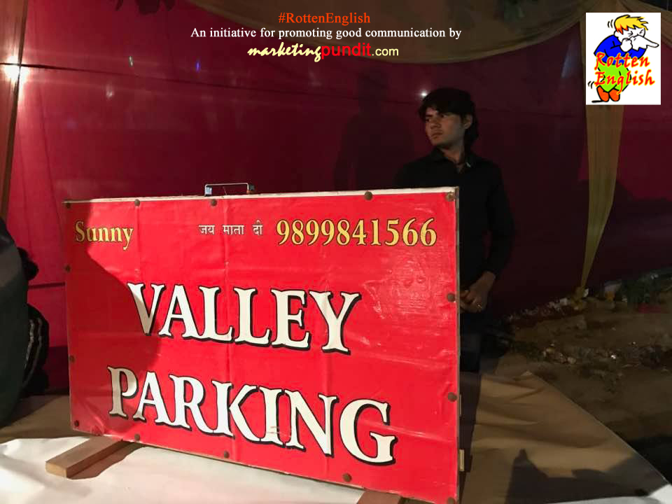 Laugh Aloud: Valley Parking services offered to guests