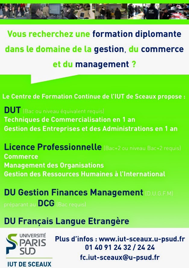 Le blog de la formation continue de L'IUT de Sceaux: La formation ...