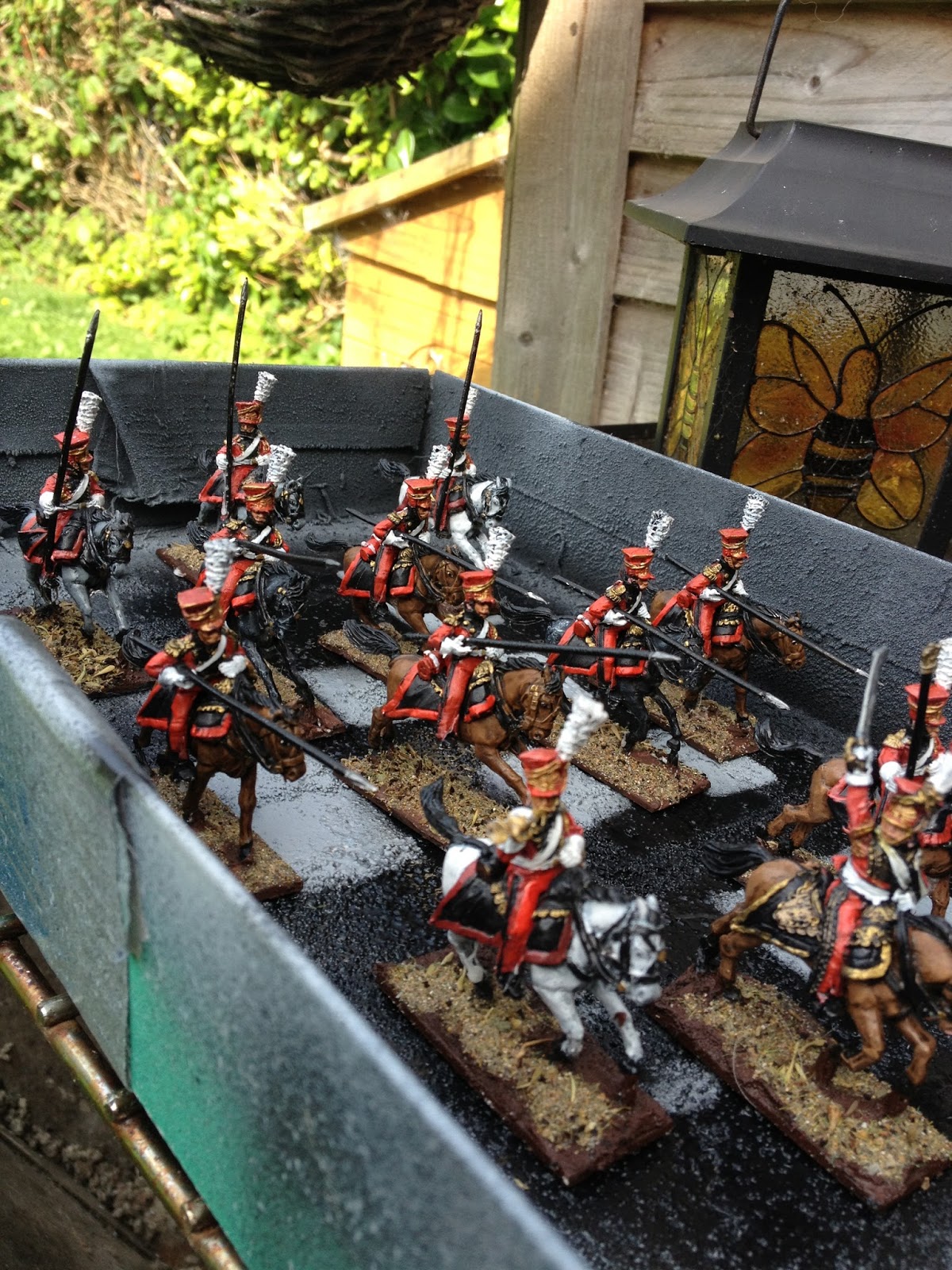 The Peninsular Wars - Napoleonic 28 mm : Dutch Red Lancers (12 Pieces)