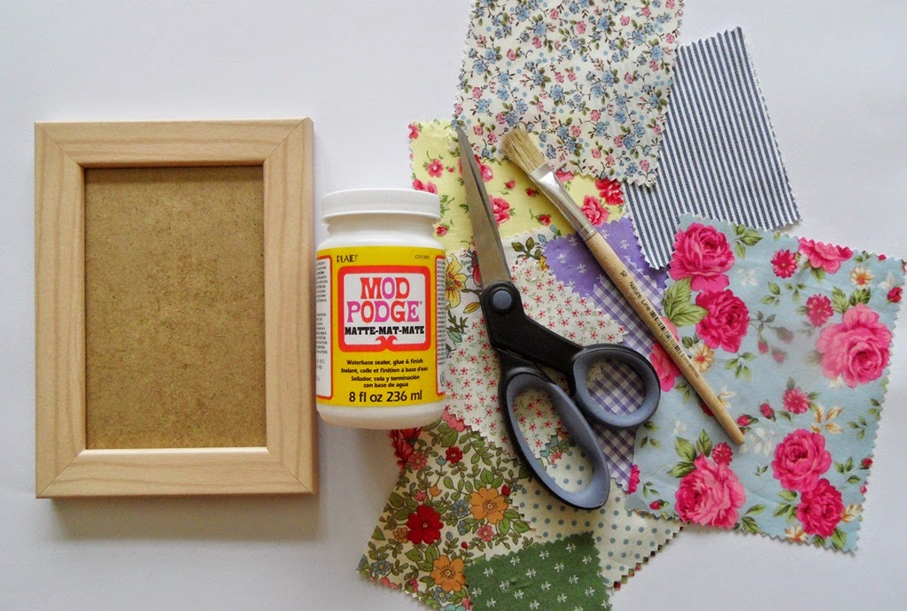 Louise Dawson Design: How To... Fabric Scrap Photo Frame DIY
