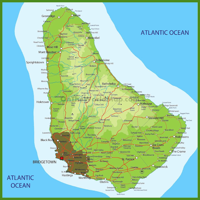 Barbados Map