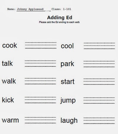 TeachersAssist.com Blog: Adding Ed Worksheet
