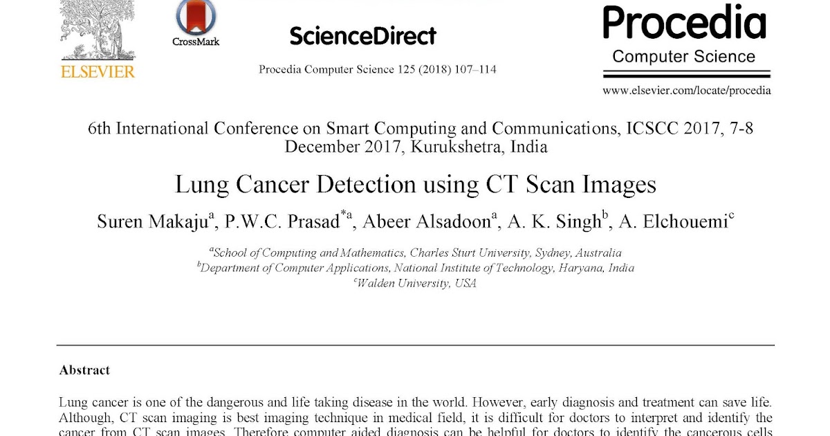 画像診断センター: Lung Cancer Detection using CT Scan Images コンピュータ支援診断の評価