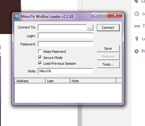 Tutorial Mikrotik: Cara Login Mikrotik Via Winbox