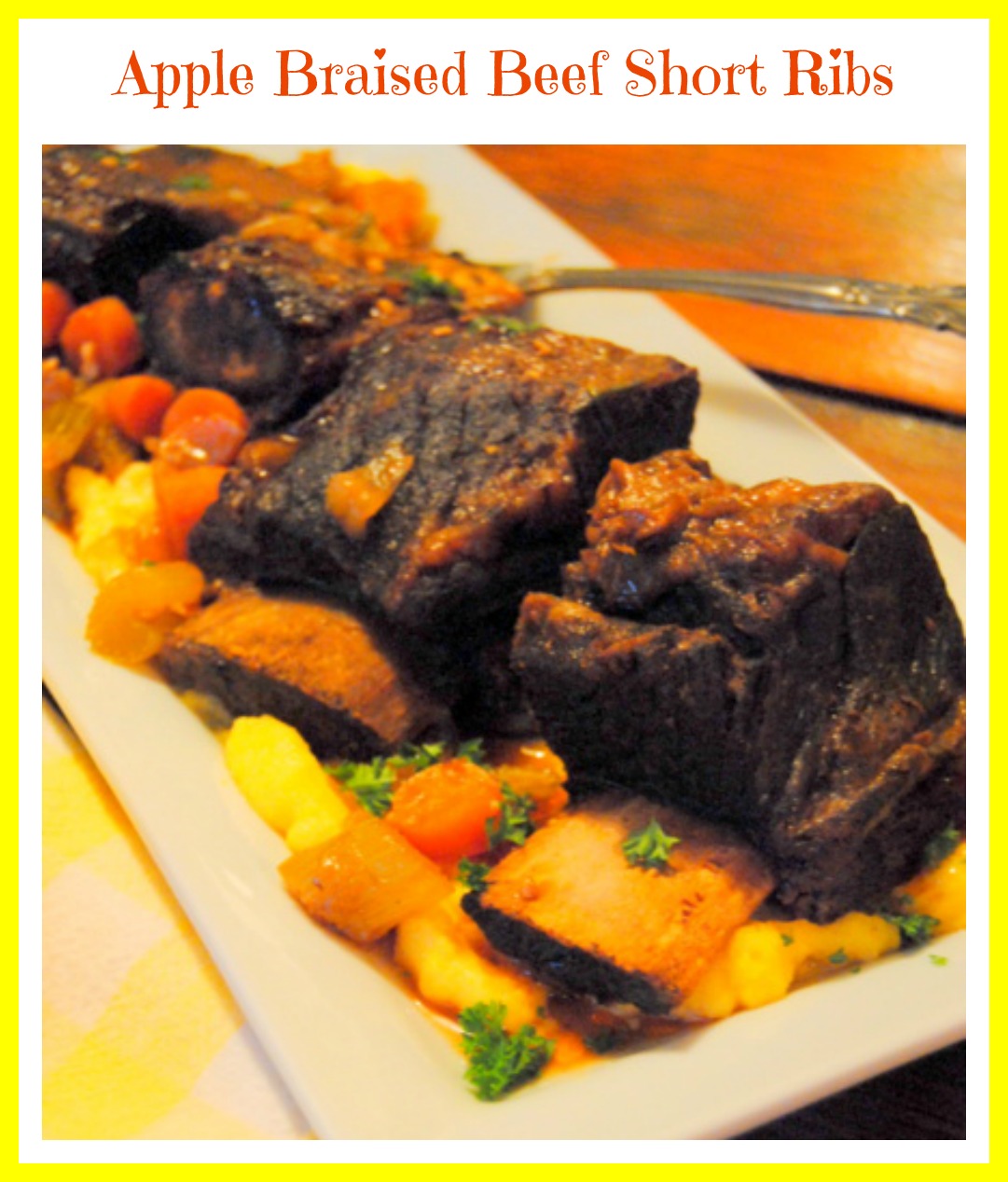 Apple Braised Beef Short Ribs
