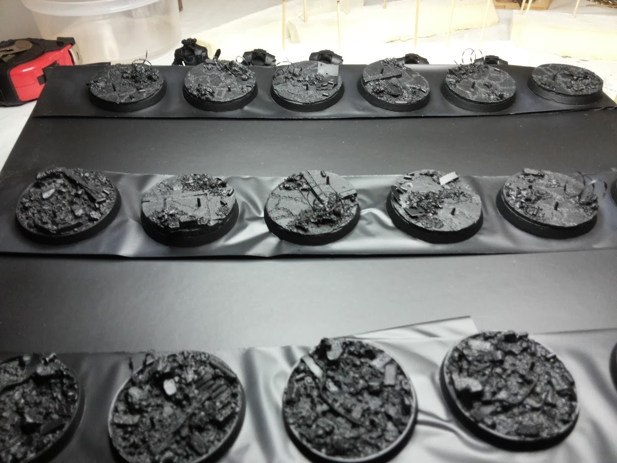 A Galaxy In Flames: Justaerin / Cataphractii Terminator Bases - WIP