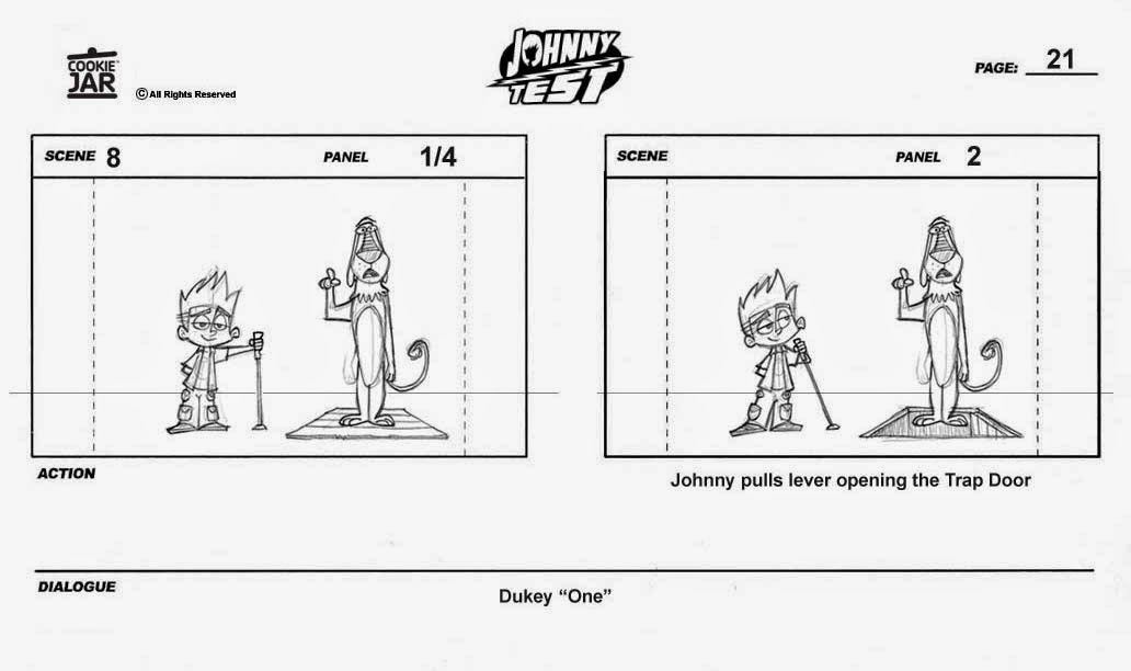Shane Doyle animation,design,storyboards: StoryBoard- Johnny Test Teaser