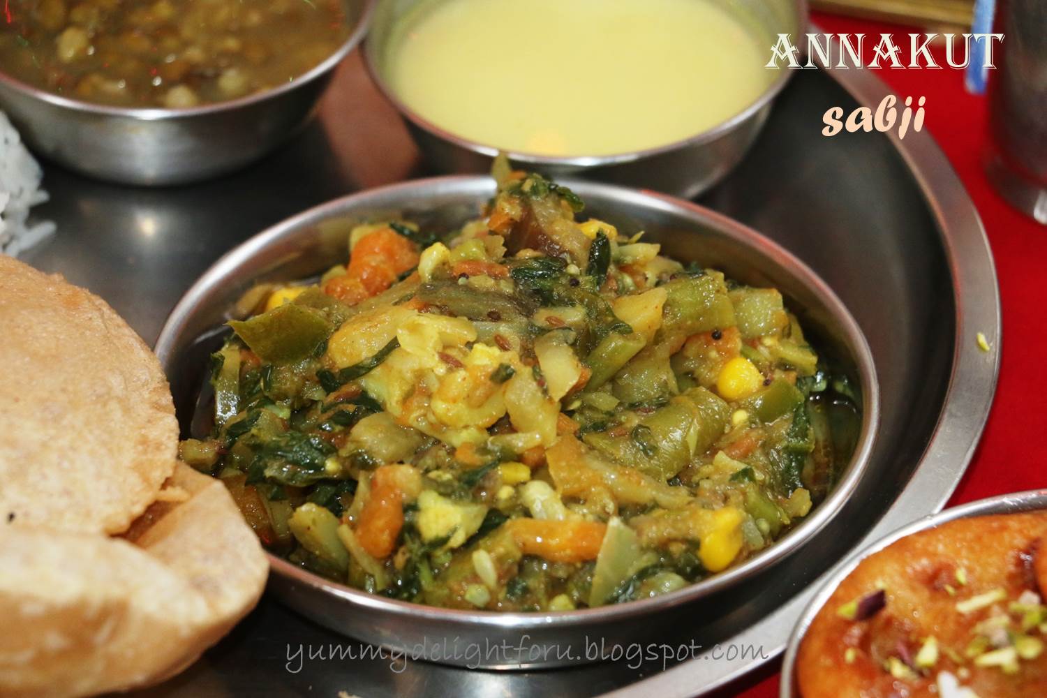 yummy delight for u: Annakut recipe/How to make Annakoot for Goverdhan puja
