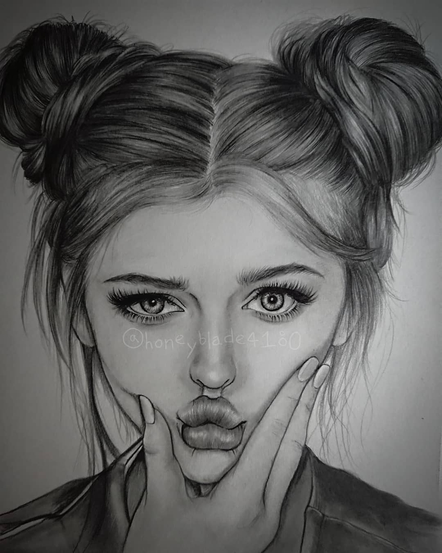 Non Traditional Portrait Drawings