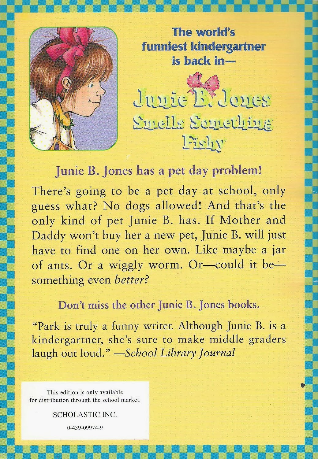 The Watkins Book Collection: JUNIE B. JONES SMELLS SOMETHING FISHY BY ...