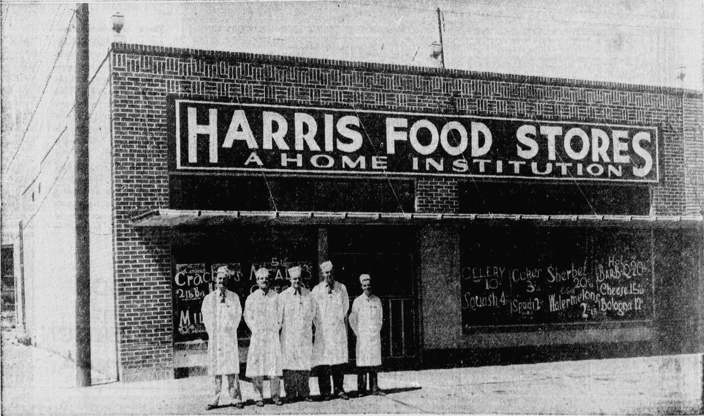 History of Amarillo, Texas: Harris Food Stores -- 1938