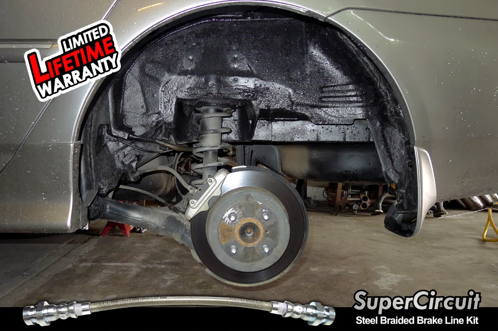 SUPERCIRCUIT Steel Braided Brake Lines: Toyota Corolla Altis (E120 ...