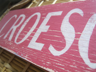 Shabby Chic Signs and Shabby Chic Wall Art: Shabby Chic "CROESO" Welsh ...