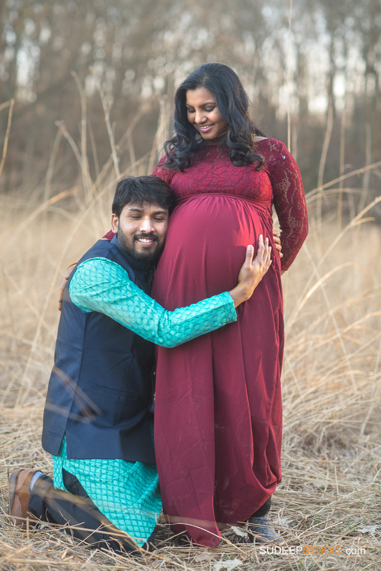 Indian Maternity Photography Outdoors in Nichols Arboretum by Ann Arbor ...