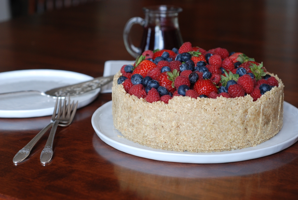 Frozen Lime Torte with Mixed Berries for Decoration Day - Simply So Good