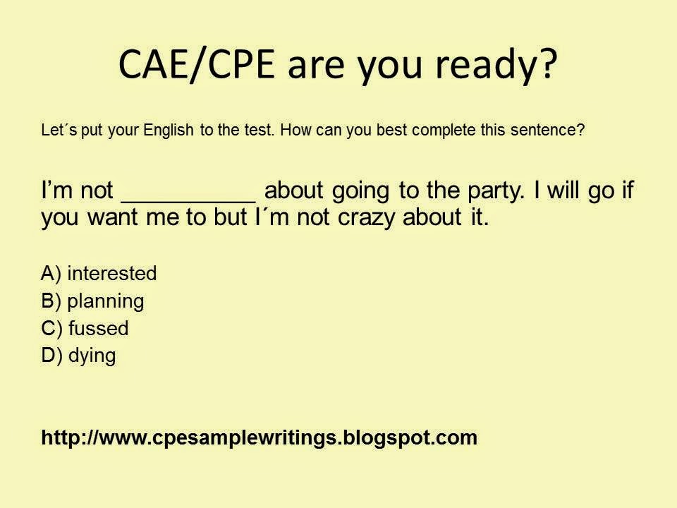 CPE sample writings: RESOURCES AND TEACHING MATERIAL