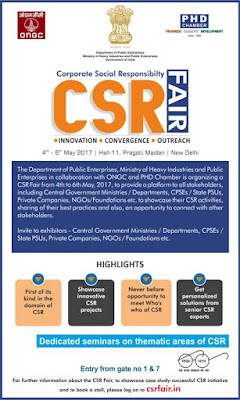 CSR FAIR - UNION MINISTER OF HEAVY INDUSTRIES AND PUBLIC ENTERPRISES