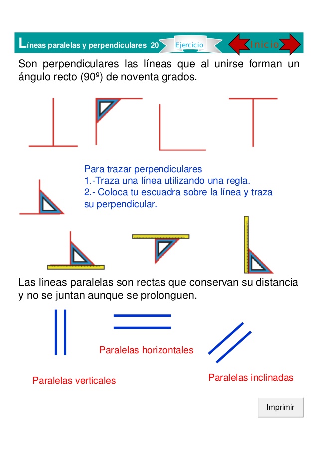 Quinto de la Campiña: LÍNEAS PARALELAS Y PERPENDICULARES