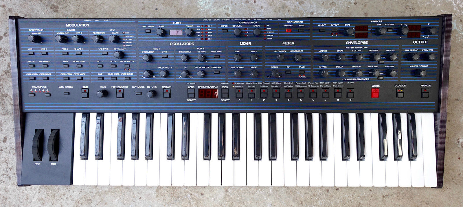 MATRIXSYNTH: Dave Smith Oberheim OB-6 SN 00125 w/ Custom Wood Side Panels