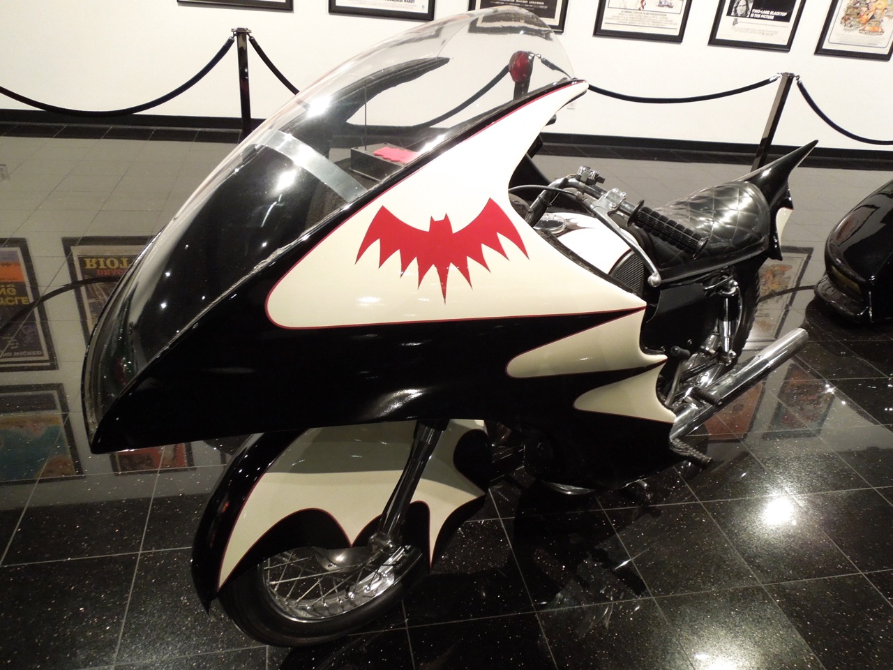 Batcycle from the 1966 Batman movie on display... - domesticjenni