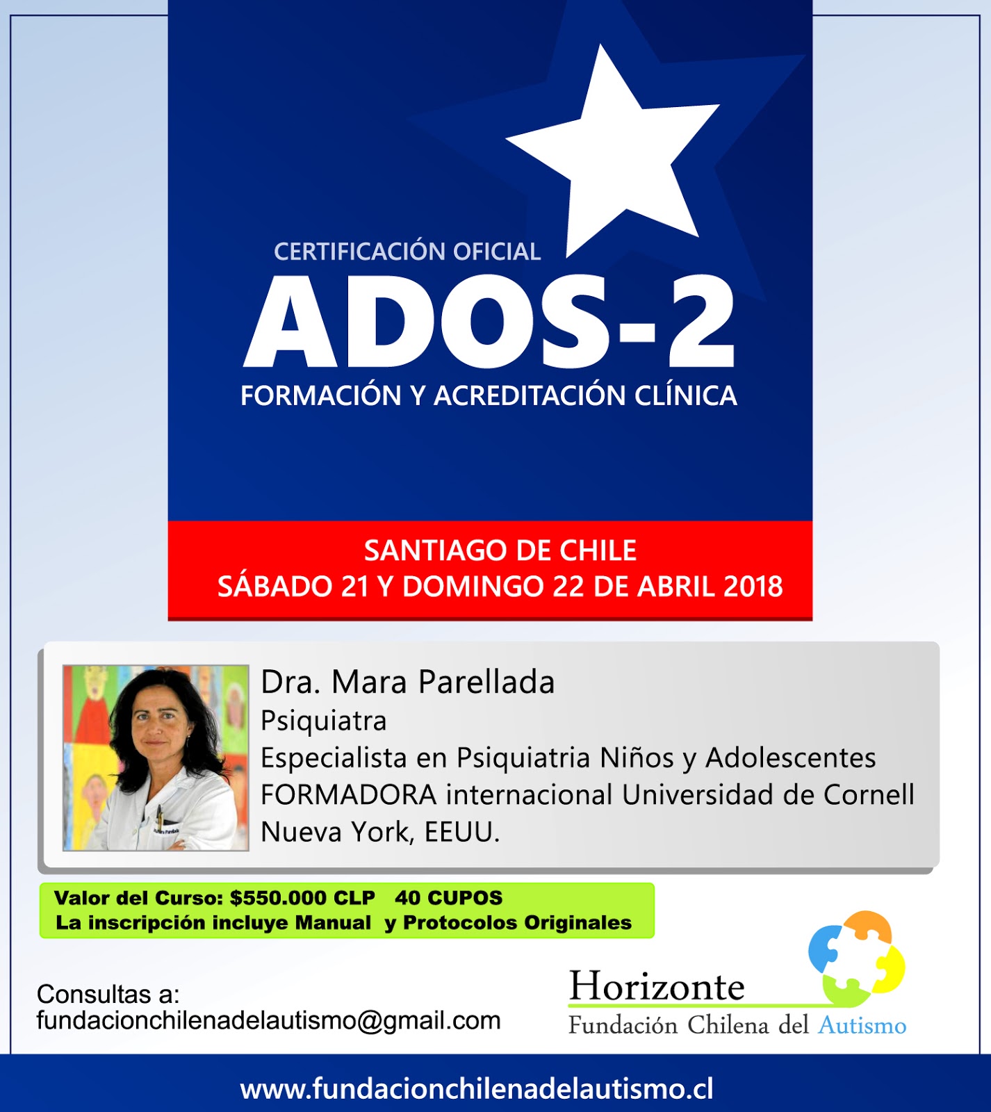 Fundación Chilena del Autismo Horizonte: FORMACION ADOS 2 CHILE