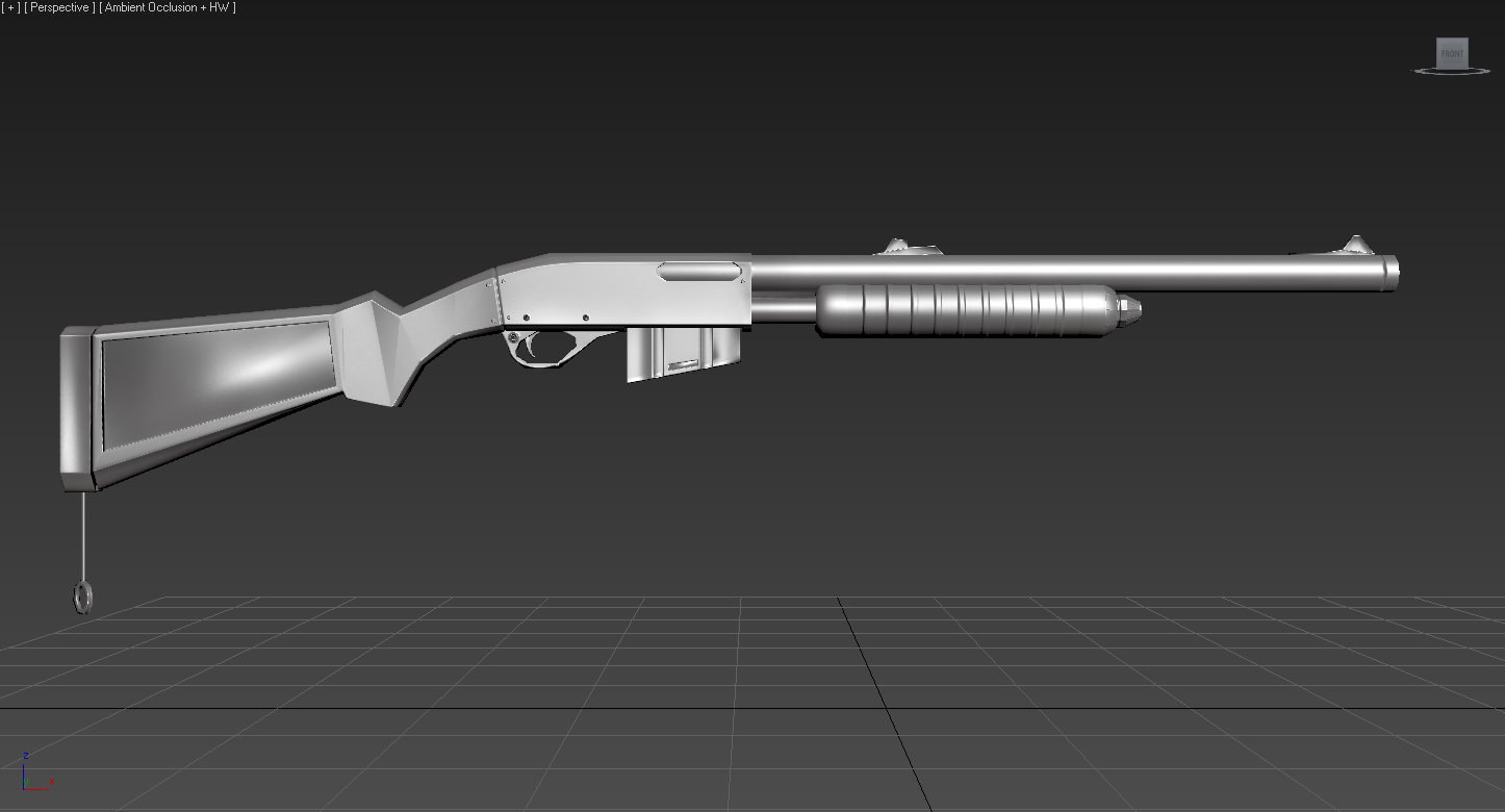 Games Design: A 3D Modelling Blog: WEAPON MODELLING: SHOTGUN BAKED ...