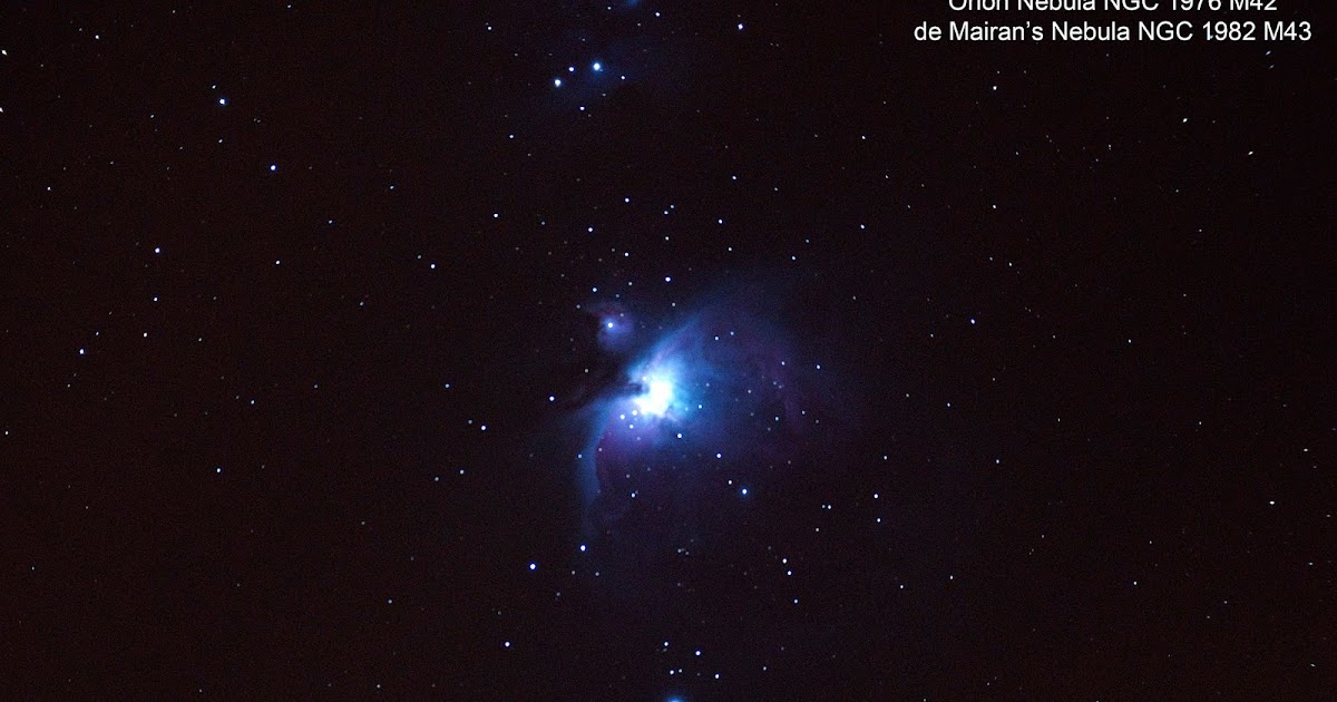 Pascal Hilkens Astro Page : Running Man Nebula NGC 1977 with M42 and M43