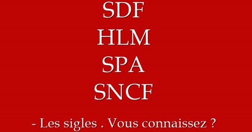 TICs en FLE: Connaître et travailler les sigles en FLE