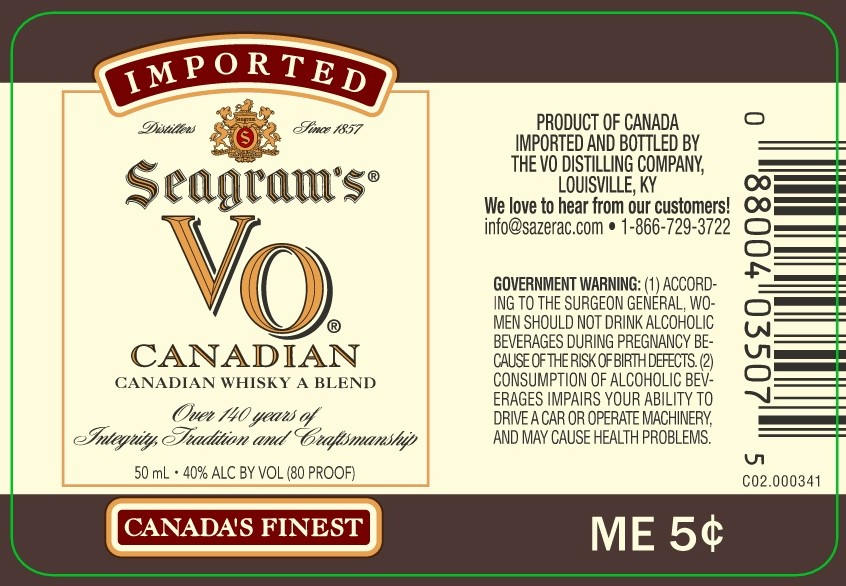 Seagram's VO Canadian The Glenmore Distillery ~ Just Malt