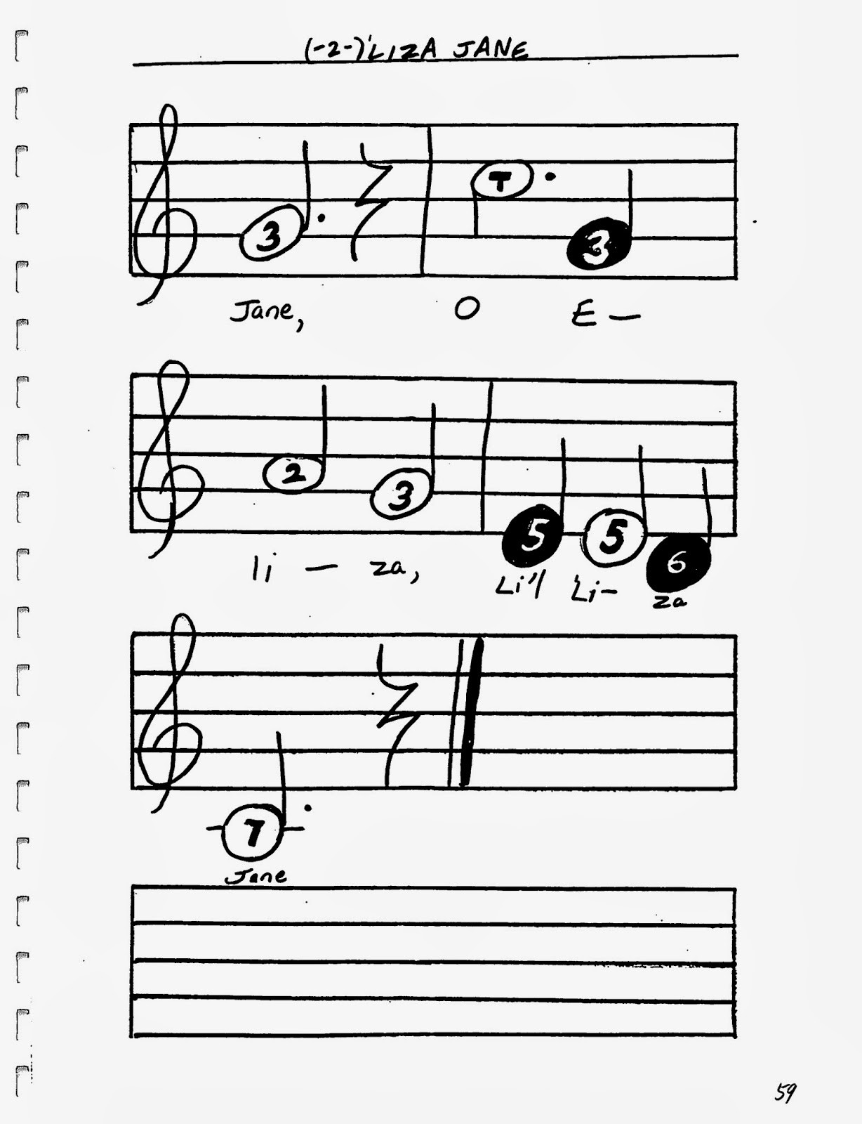 Miss Jacobson's Music: TONETTE SONG BOOK: PAGES 51-61