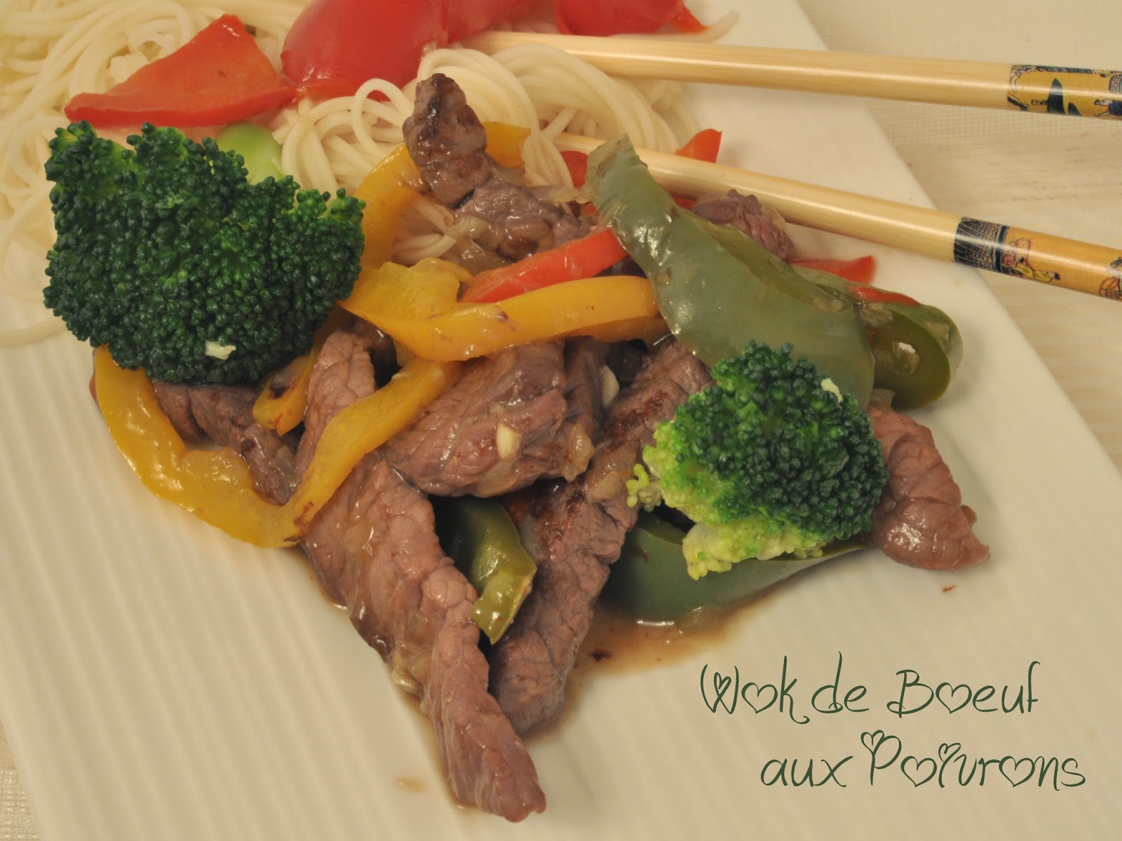 De Tambouille en Barbouille: Wok de Boeuf aux Poivrons
