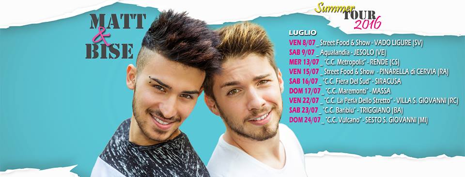 TUTTOACCESO: Matt & Bise - Summer Tour