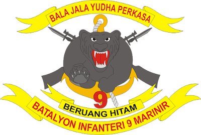 Logo Batalyon Infanteri ( Yonif ) 9 Marinir | Pusat Logo Vektor