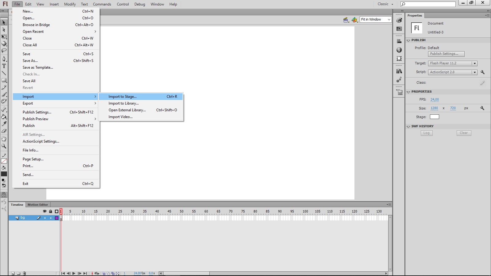 Cara membuat tombol dengan adobe flash