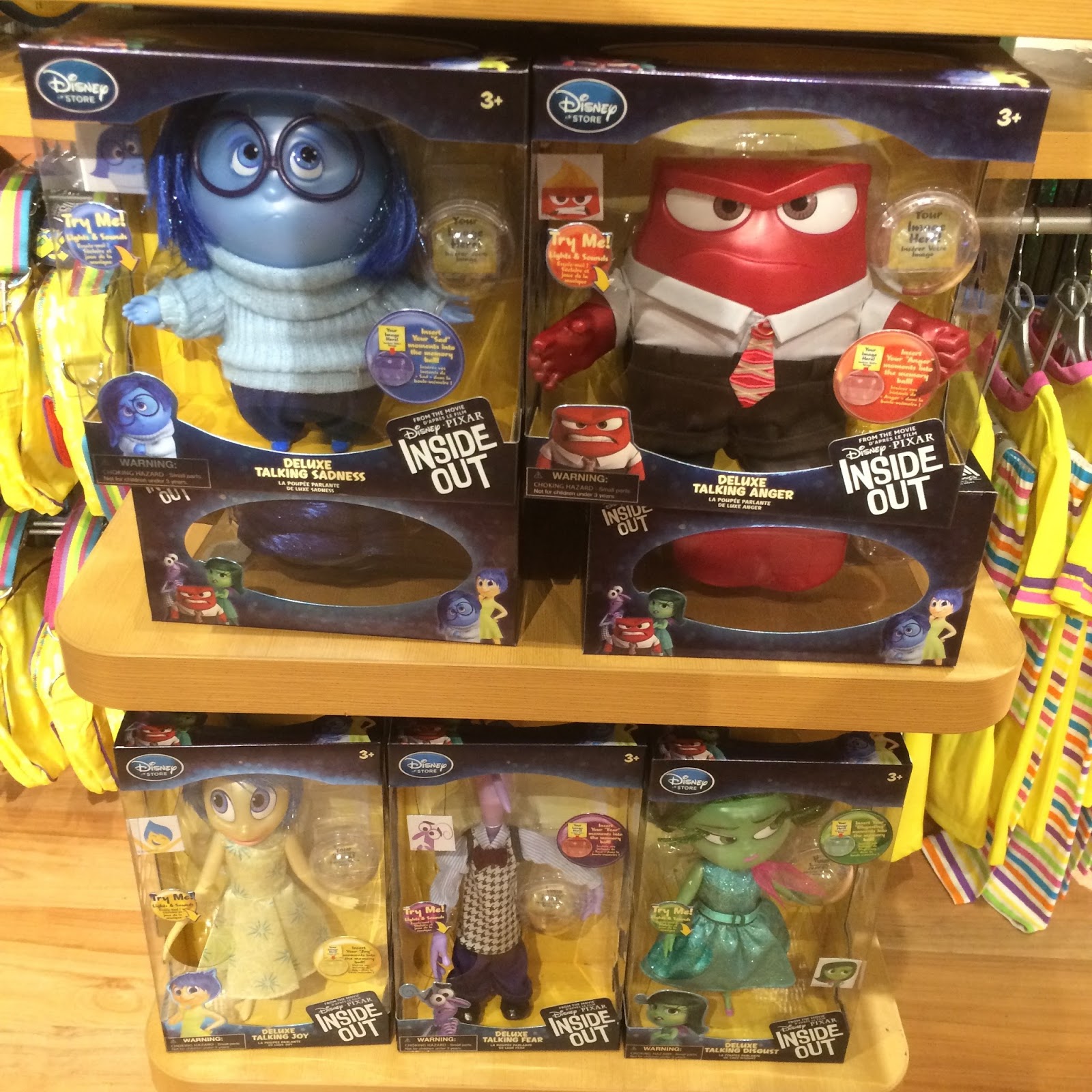 Dan the Pixar Fan: Events: Disney Store Inside Out Merch Release (May ...