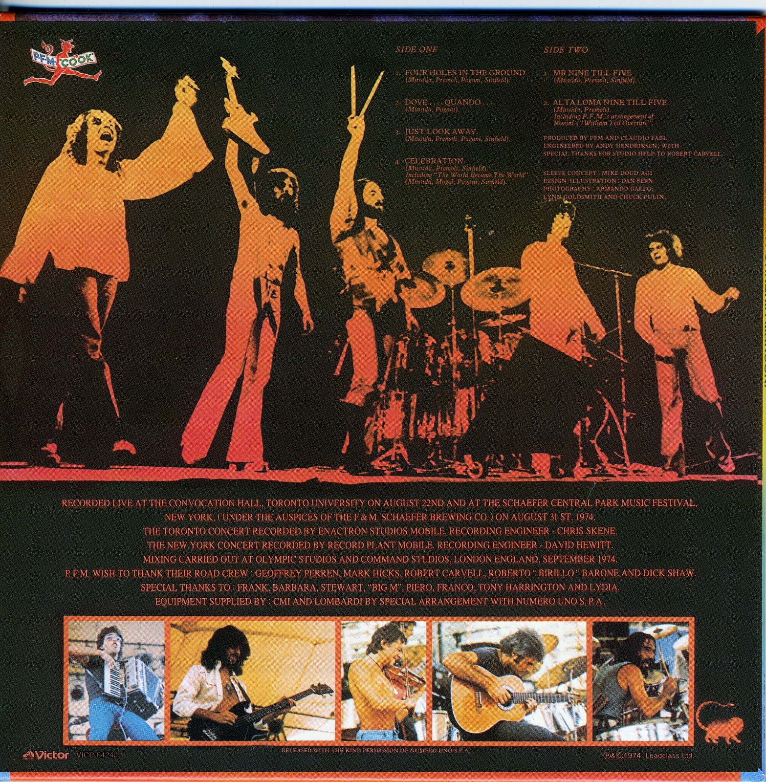 Premiata Forneria Marconi - Cook (In Europe)-Live In USA 1974(USA ...