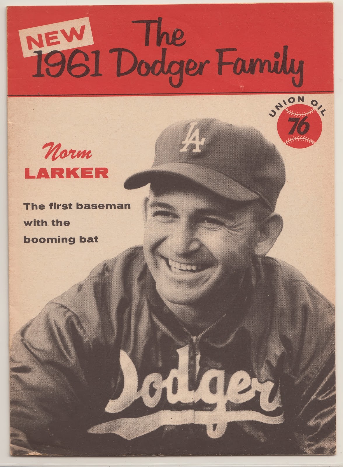Dodgers Blue Heaven: The Norm Larker 1961 Union Oil Dodger Family Booklet