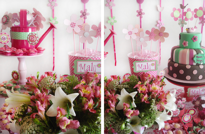 Being A Mom and Wife!: Festa tema flores!