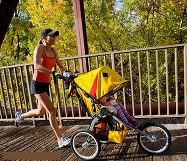 Running with baby. The easy way. | The Busy Athlete