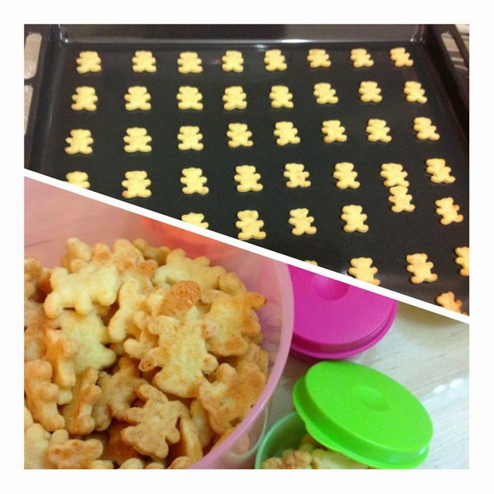 Cheddar cheese bear cookies - By Celine Gan | Baking's Corner WorkShop