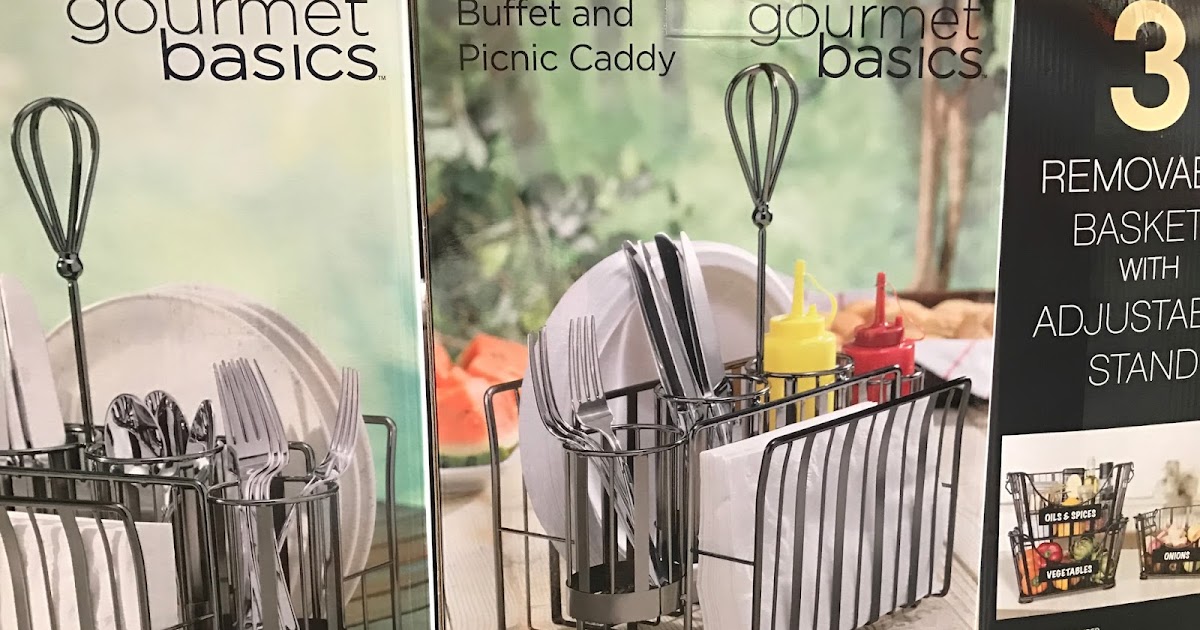 Gourmet Basics by Mikasa Buffet and Picnic Caddy | Costco Weekender
