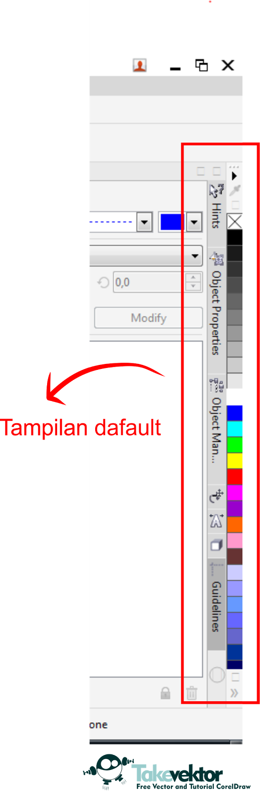 Cara Menampilkan Penuh / 3 Rows Color Palette di Coreldraw ~ TakeVektor ...