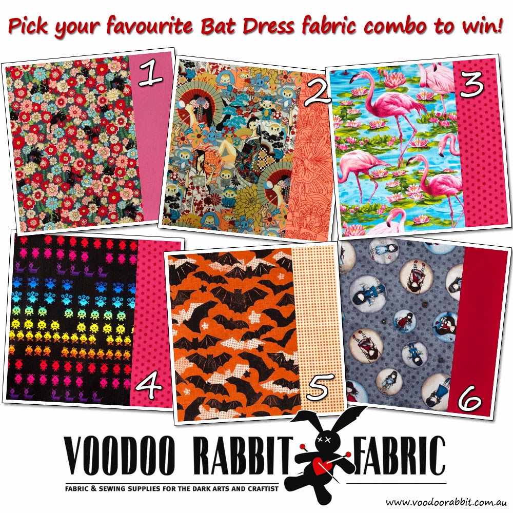 Voodoo Rabbit Fabric: Voodoo Rabbit x Boo! Designs Bat Dress Fabric ...