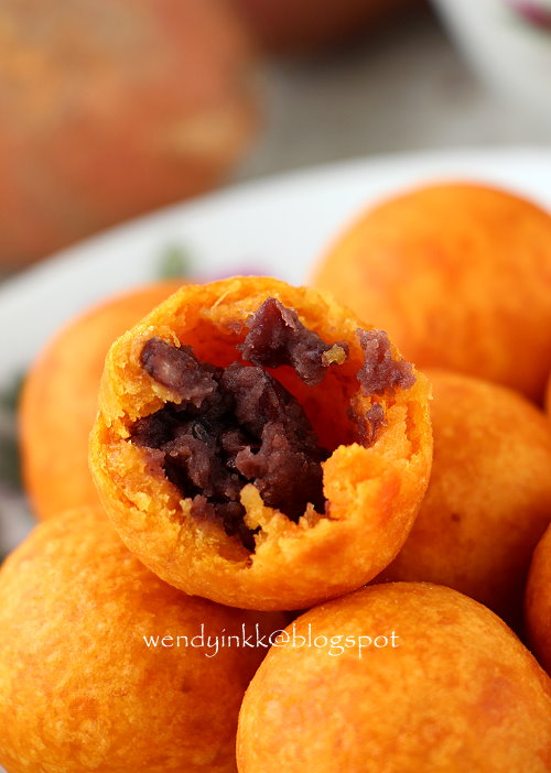Table for 2.... or more: Sweet Potato Balls with Red Bean Filling 红豆番薯蛋