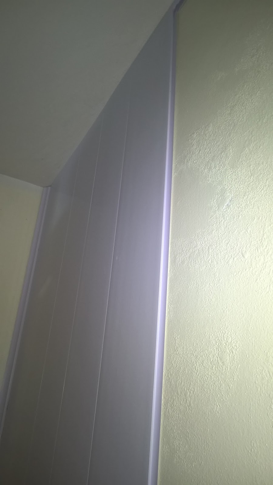 Painéis de PVC nas paredes