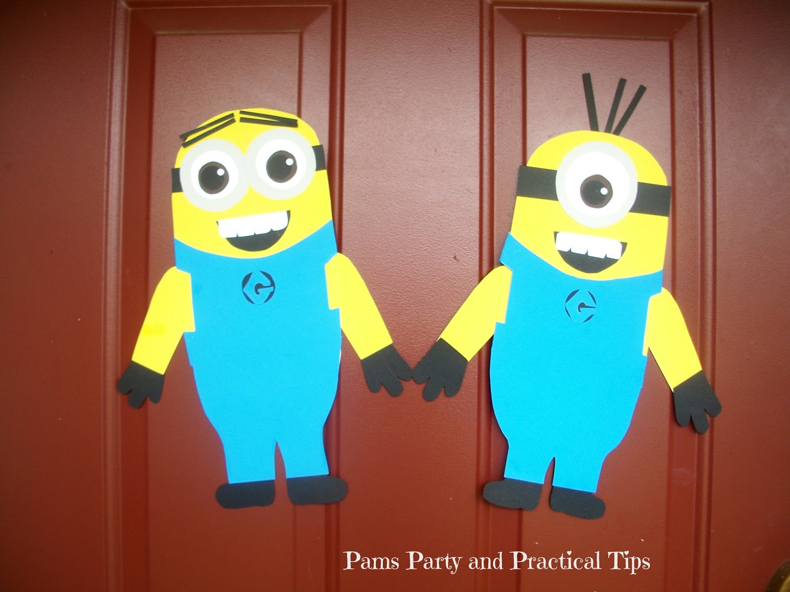 Minions: Minions made from poster board
